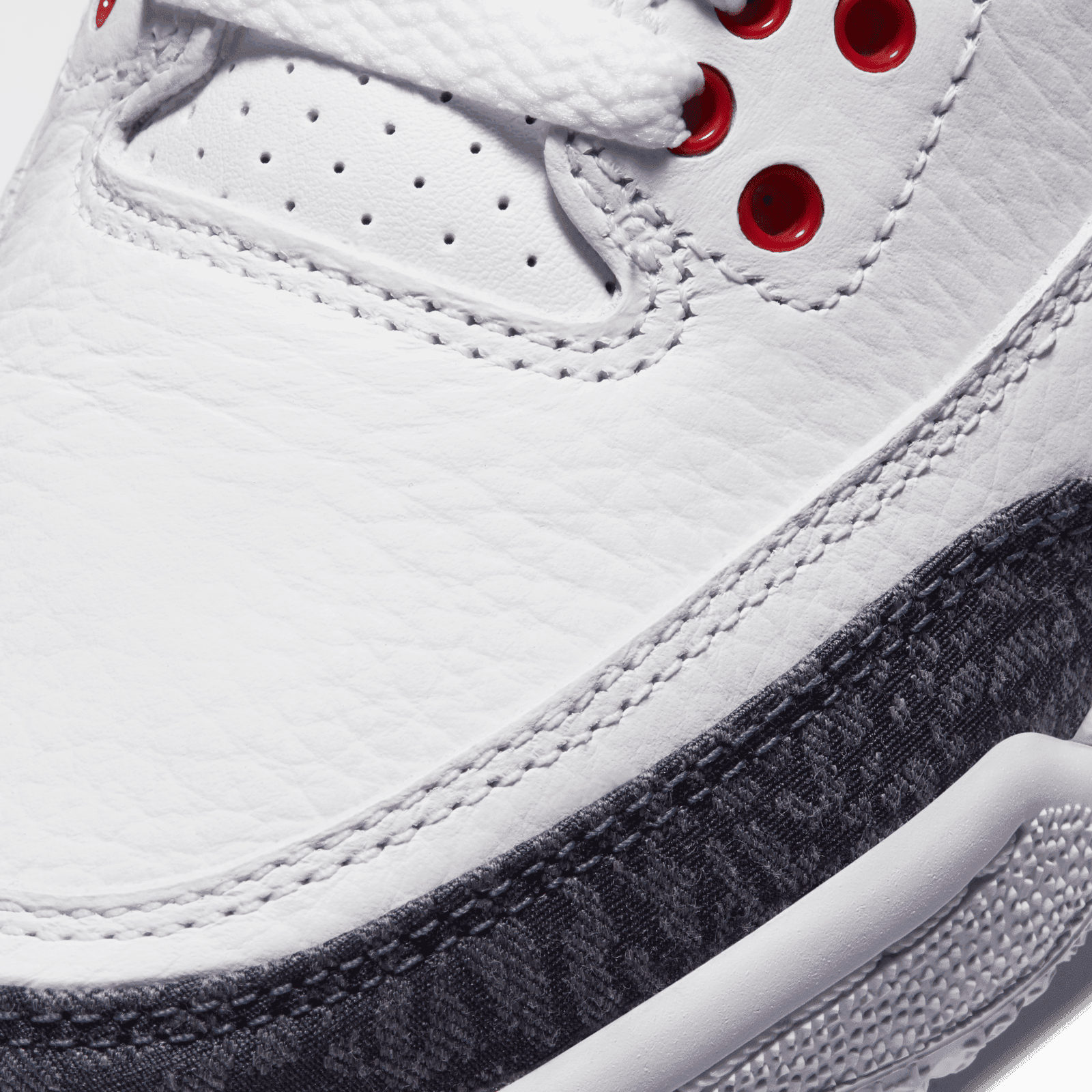 Air Jordan 3 Retro SE Fire Red Denim (GS) - CZ6634-100