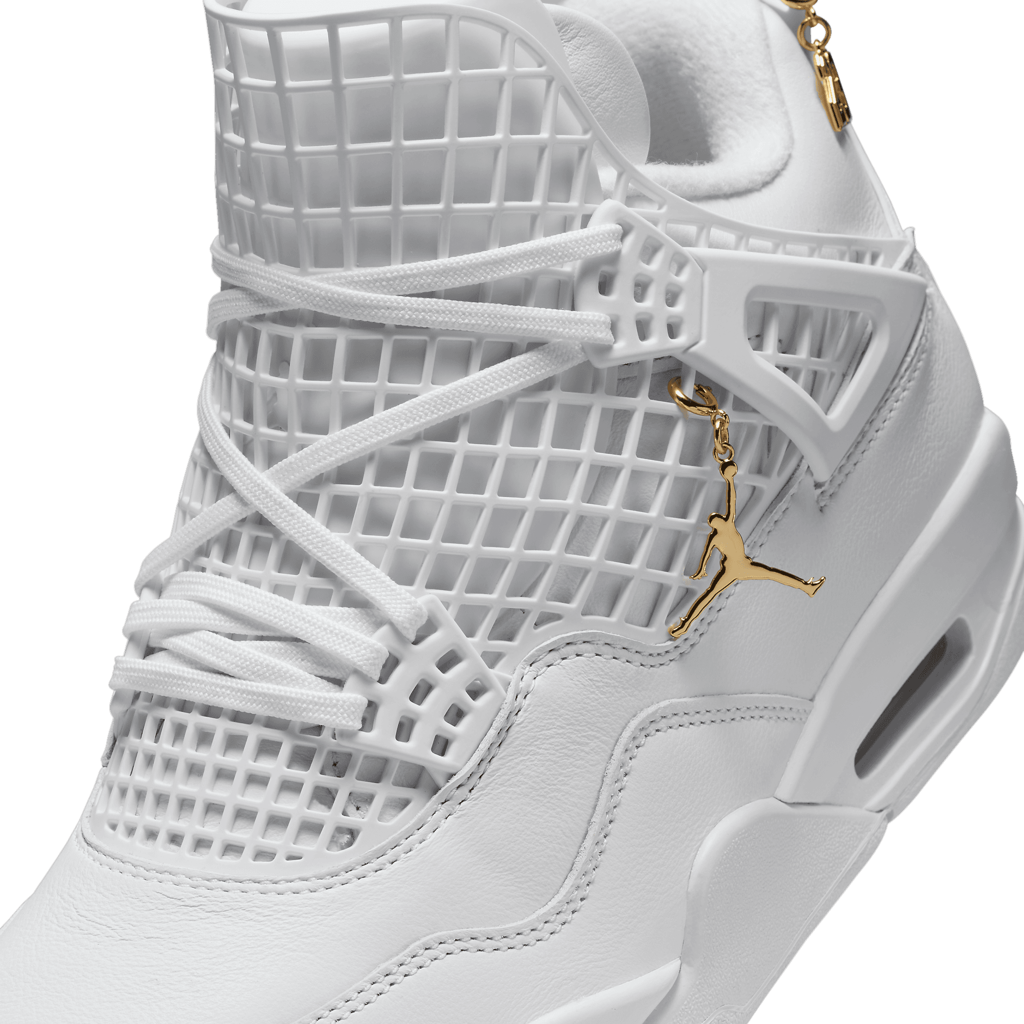 The New Women's Air Jordan 4 Net White Metallic Gold Arrives The New Women's Air Jordan 4 Net White Metallic Gold Arrives