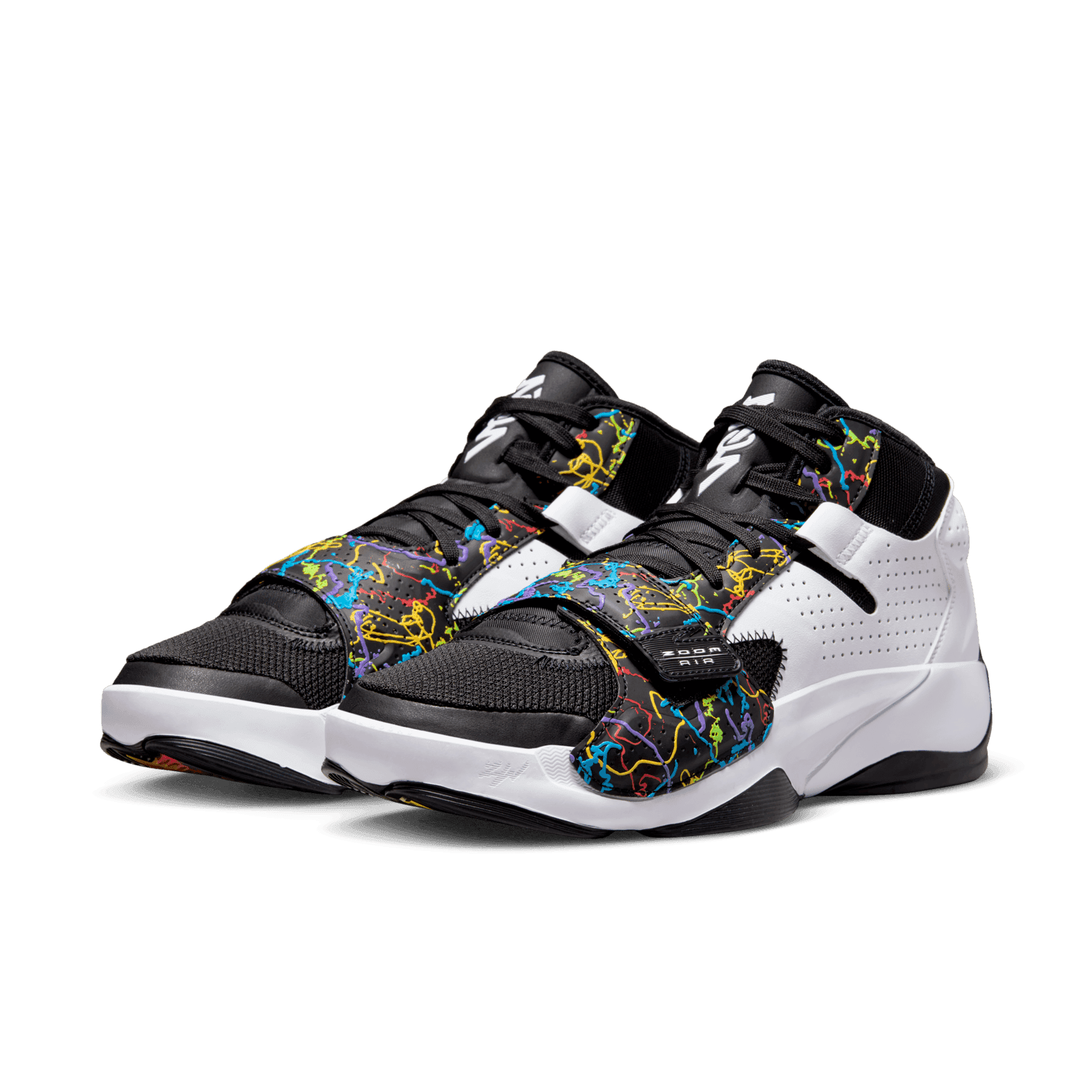 Jordan Zion 2 Noah White Black Multi-Color - DO9071-003 Release Info