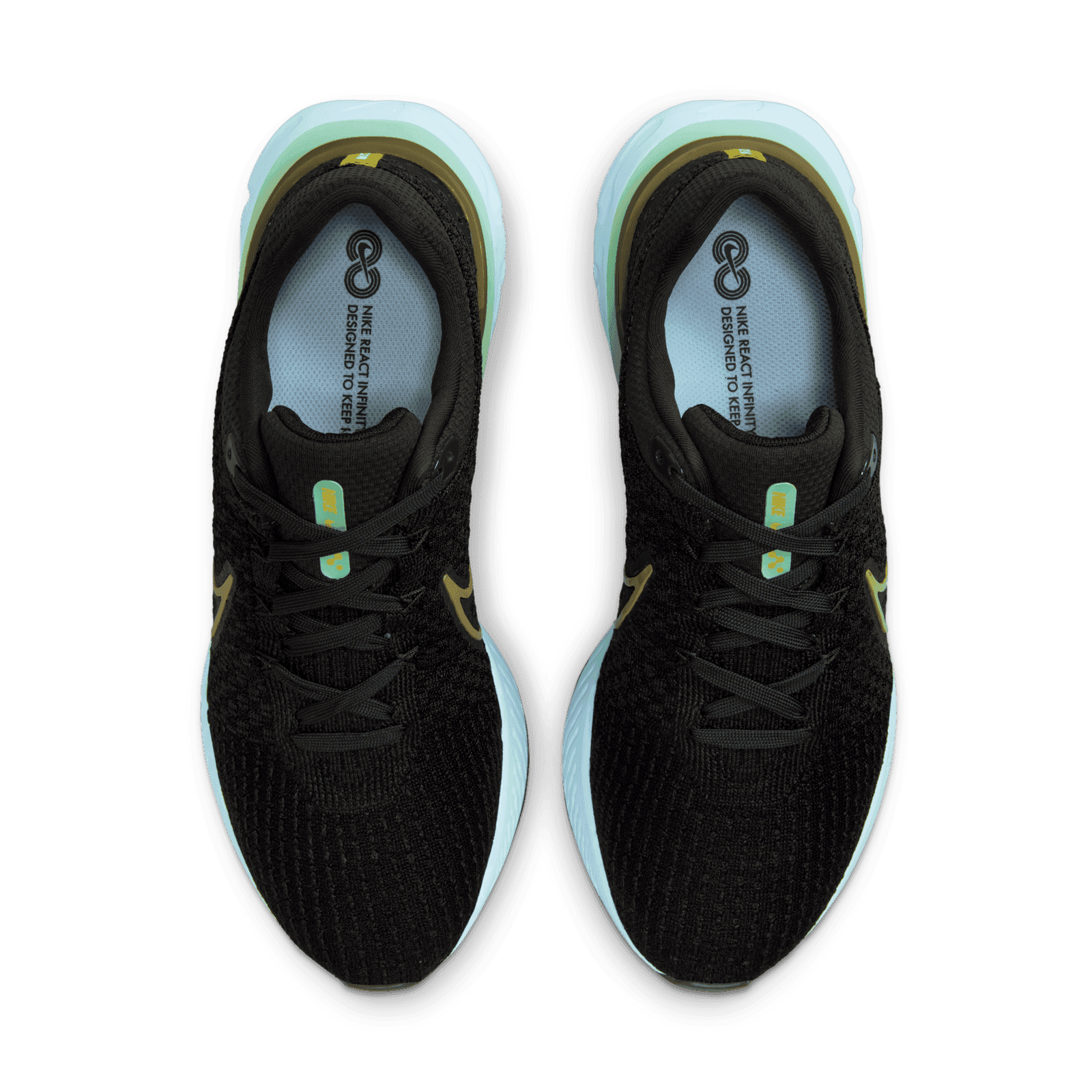 Nike React Infinity Run Flyknit 3 Night Forest Green Glacier Blue ...