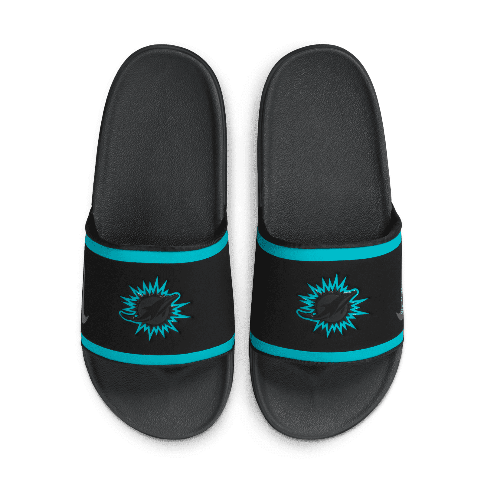 Nike Offcourt (NFL Miami Dolphins) Slides in Black - DD0520-001 Release ...