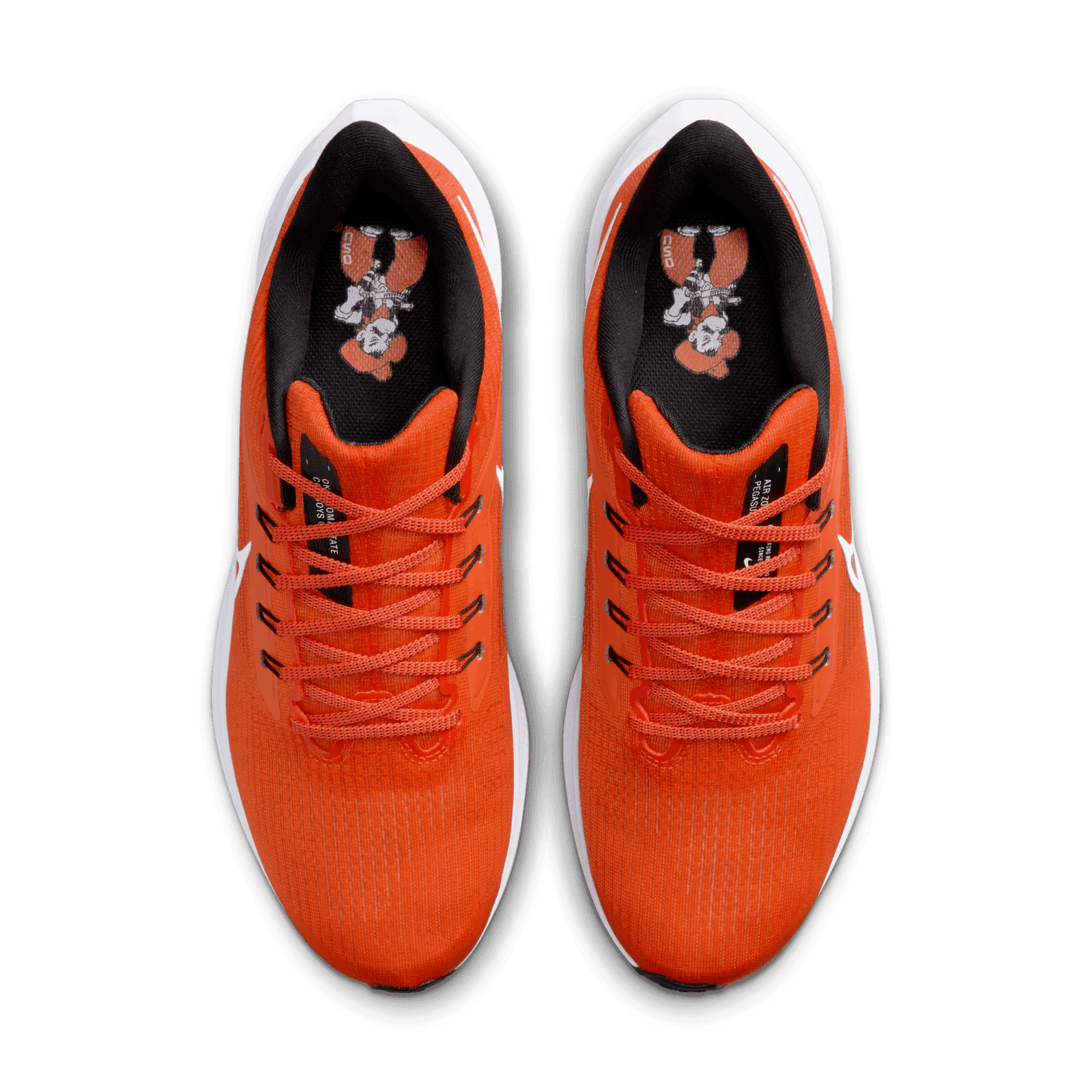 Nike Air Zoom Pegasus 39 (Oklahoma State) Road Running Shoes in Orange ...