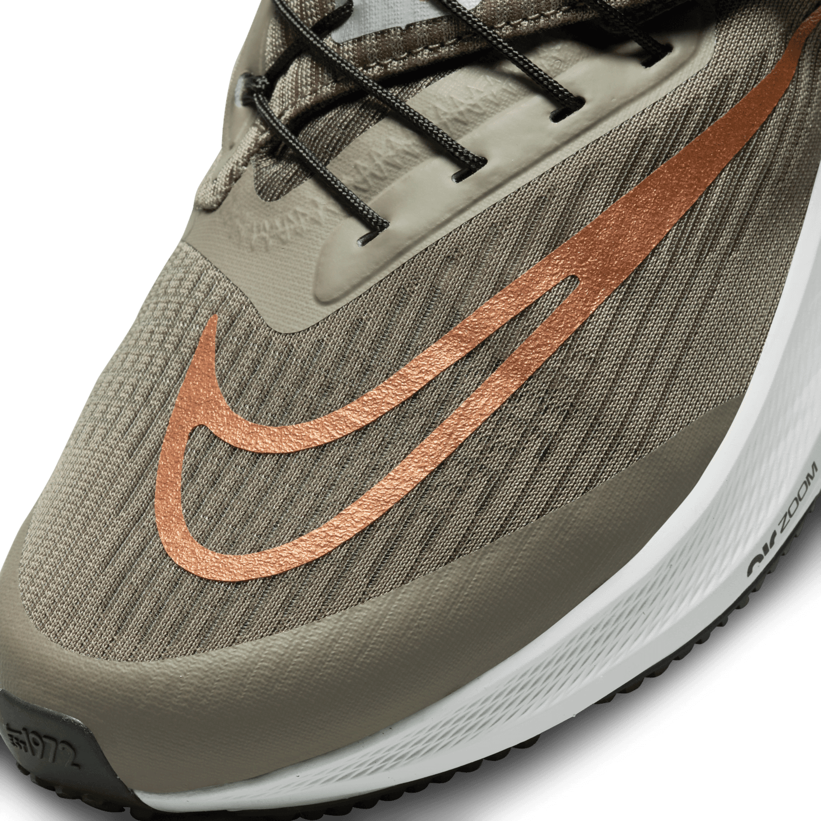 Nike Air Zoom Pegasus FlyEase Easy On/Off Road Running Shoes in Grey ...