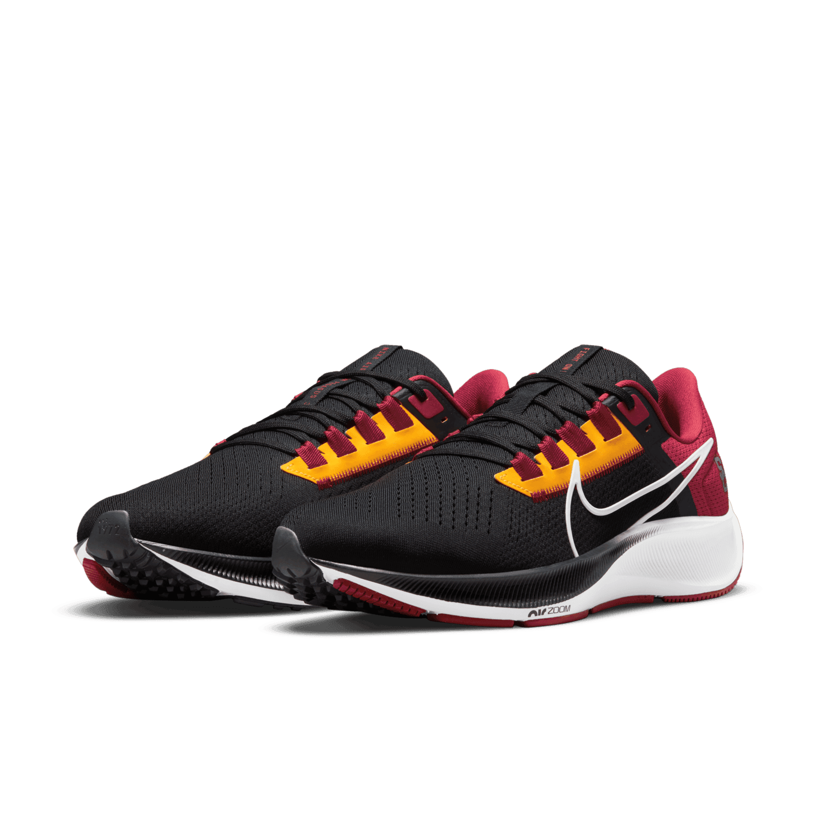 Nike College Air Zoom Pegasus 38 (USC) Running Shoes in Black - DJ0861 ...