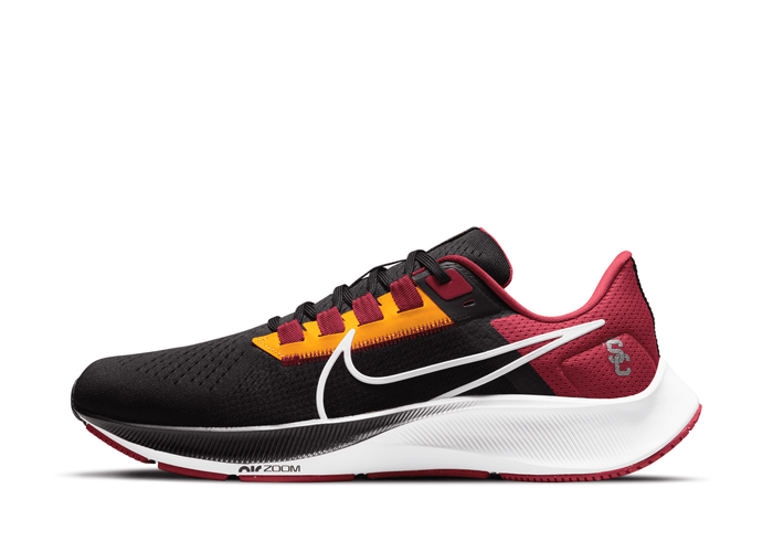 Nike College Air Zoom Pegasus 38 (USC) Running Shoes in Black - DJ0861 ...
