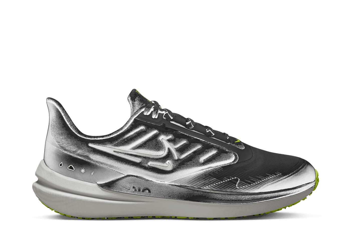 Nike Air Winflo 9 Shield 'Black White Volt' - DM1106-001 Raffles and ...