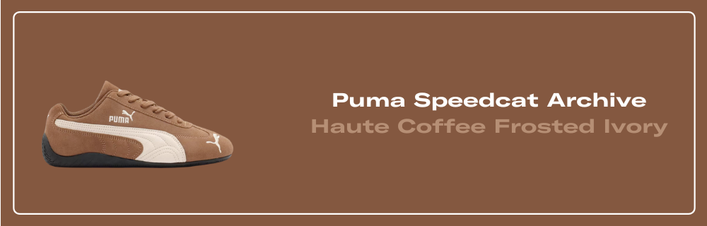 Puma Speedcat Archive Haute Coffee Frosted Ivory - 398847-02 Puma Speedcat Archive Haute Coffee Frosted Ivory - 398847-02